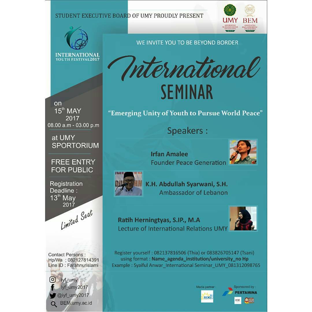 Poster INTERNATIONAL SEMINAR Eventkampus