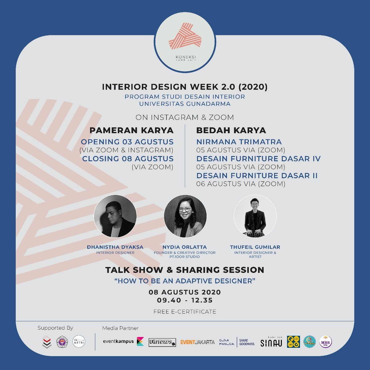 INTERIOR DESIGN WEEK 2.0: ONLINE EXHIBITION, BEDAH KARYA, TALK SHOW ...