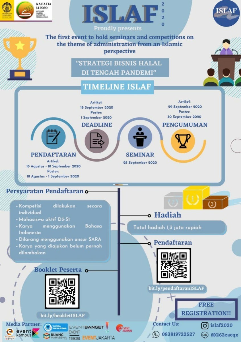 Islamic Administration Fair (ISLAF) 2020 | Event - Eventkampus.com