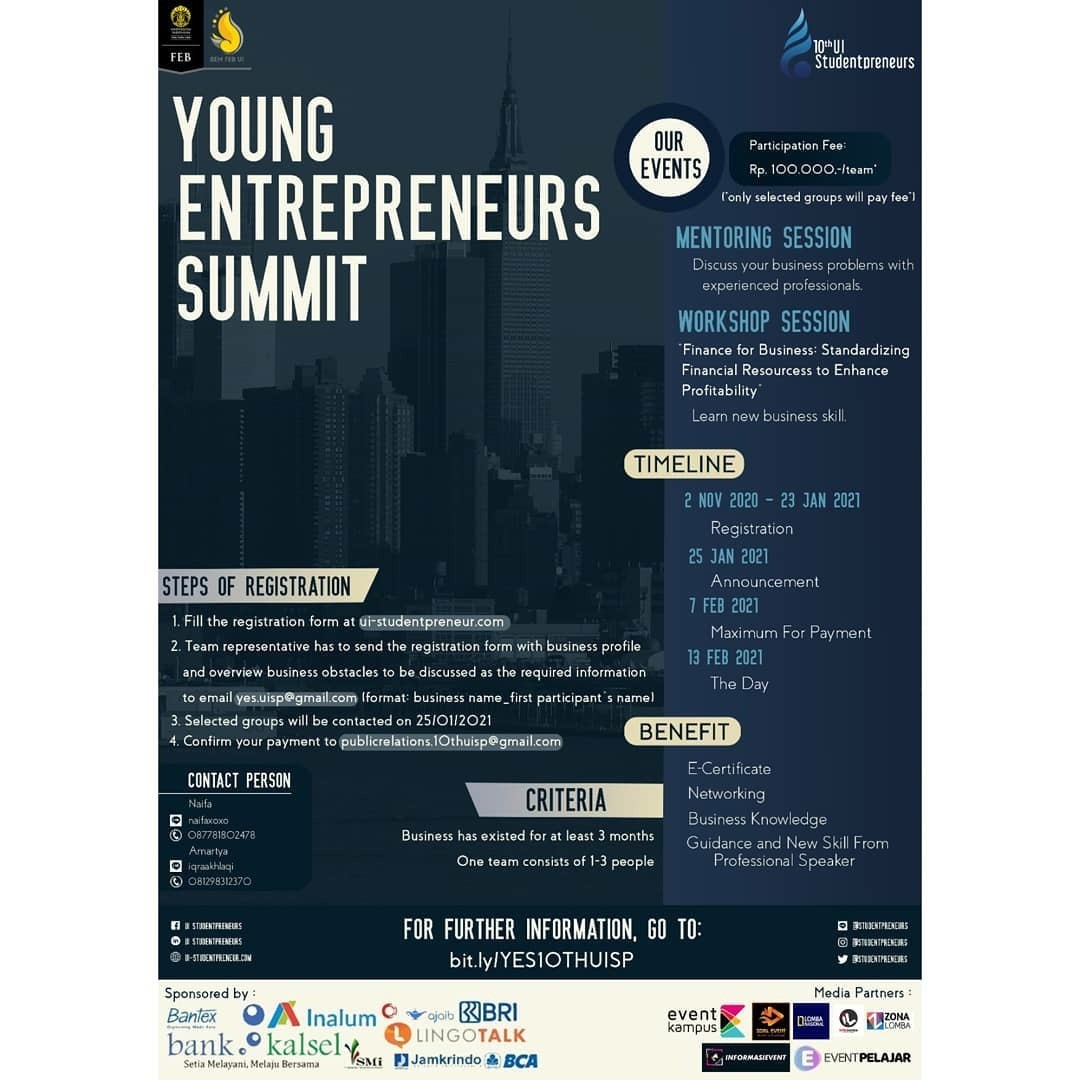 YOUNG ENTREPRENEURS SUMMIT | Event - Eventkampus.com