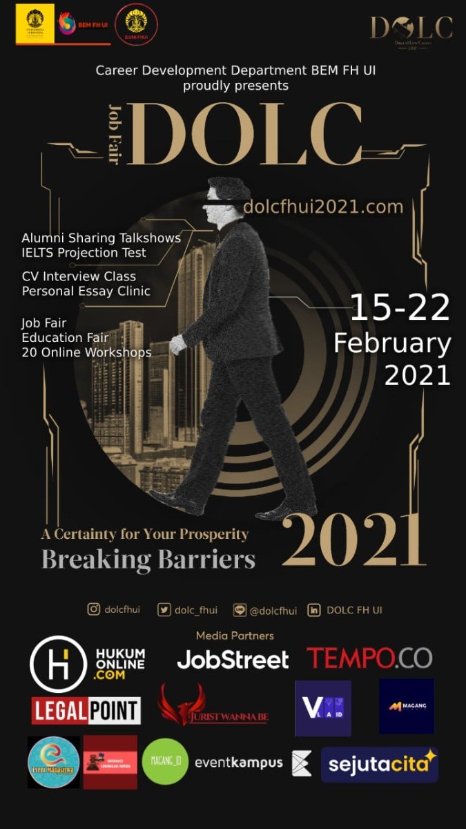 DOLC 2021: THE BIGGEST LAW JOB FAIR IN INDONESIA | Event - Eventkampus.com