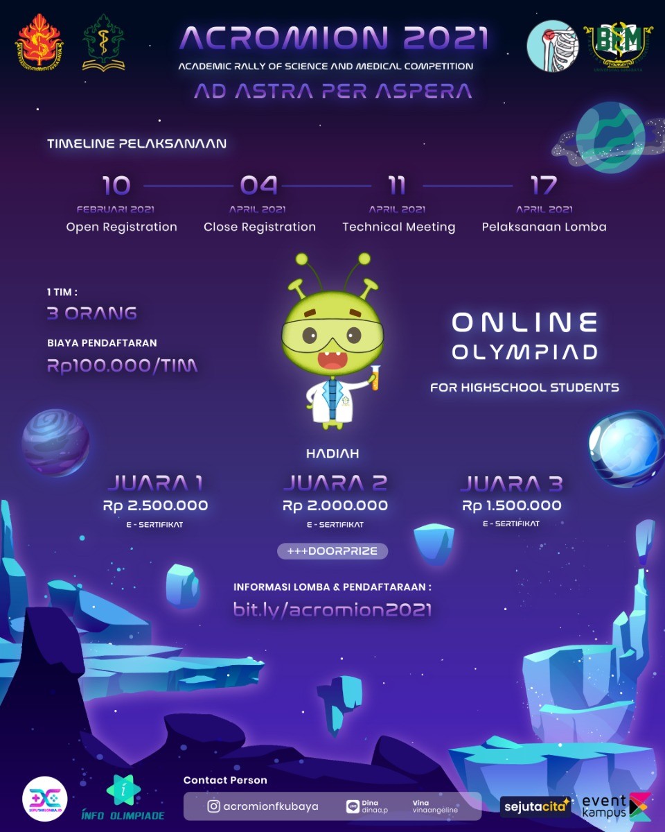 ACROMION 2021 (Academic Rally of Science and Medical Competition ...