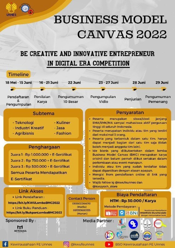 LOMBA BUSINESS MODEL CANVAS | Event - Eventkampus.com