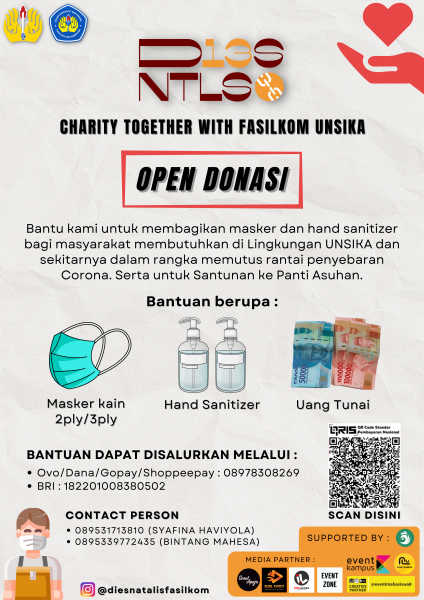 OPEN DONASI BAKTI SOSIAL COMMUNICATION VAGANZA 2021 | Event ...