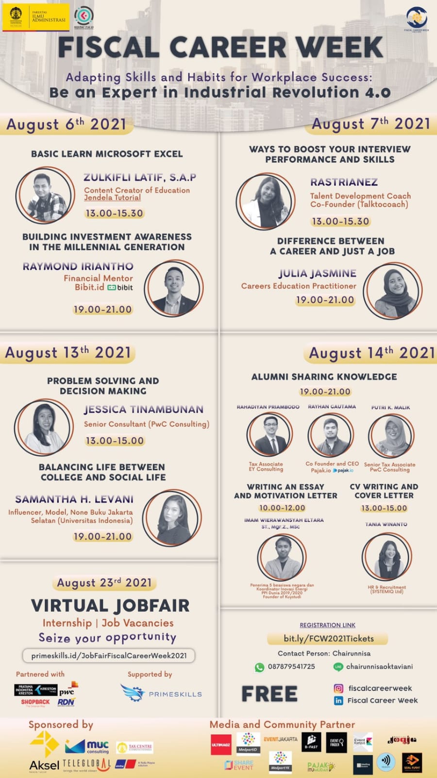 [INTRODUCING: FISCAL CAREER WEEK 2021] | Event - Eventkampus.com
