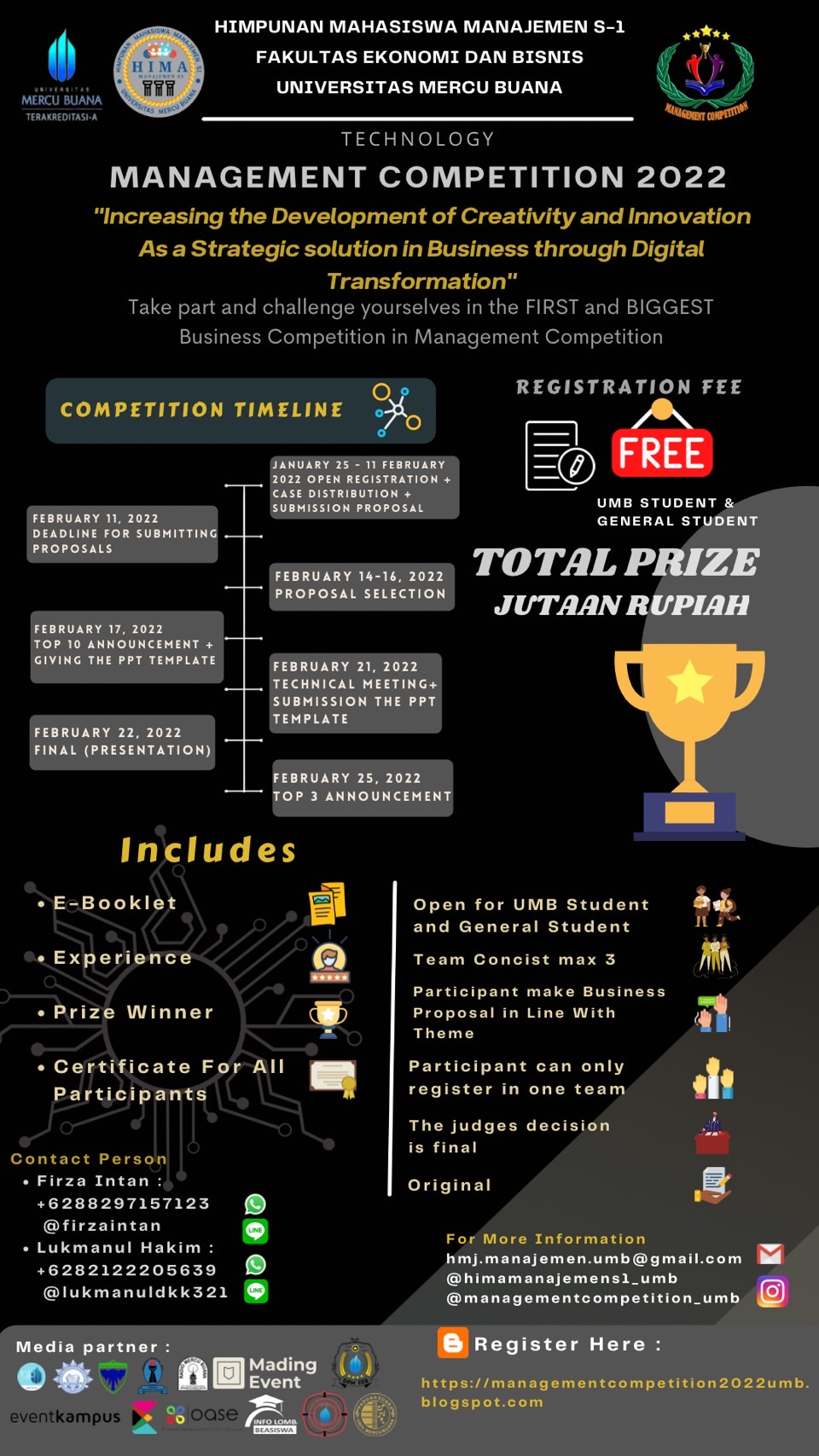 MANAGEMENT COMPETITION IN BUSINESS CASE 2022 With Theme : “Increasing ...