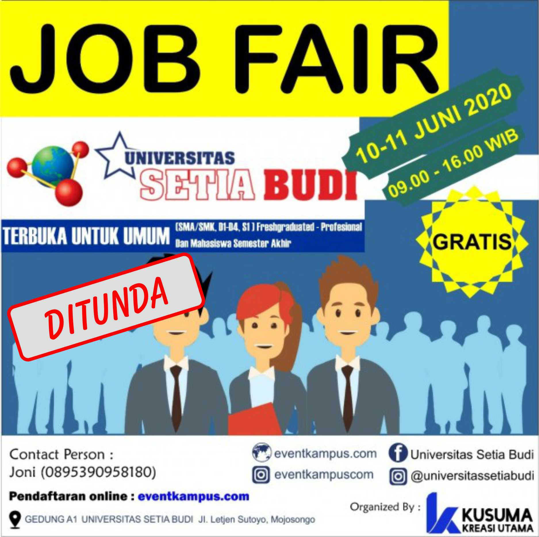 JOB FAIR USB 2020 | Event - Eventkampus.com