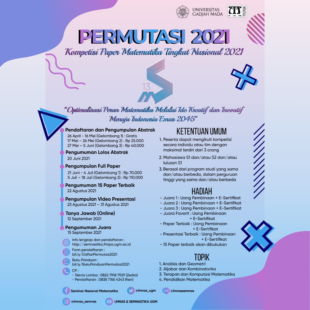 [KOMPETISI PAPER MATEMATIKA TINGKAT NASIONAL]⁣ | Event - Eventkampus.com